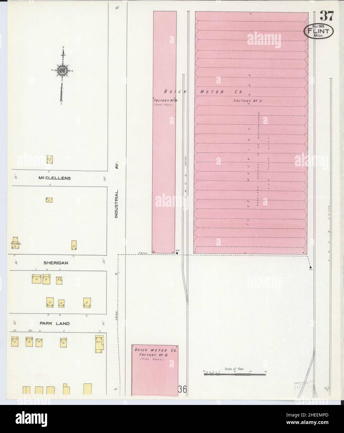Map of flint michigan hi-res stock photography and images - Alamy