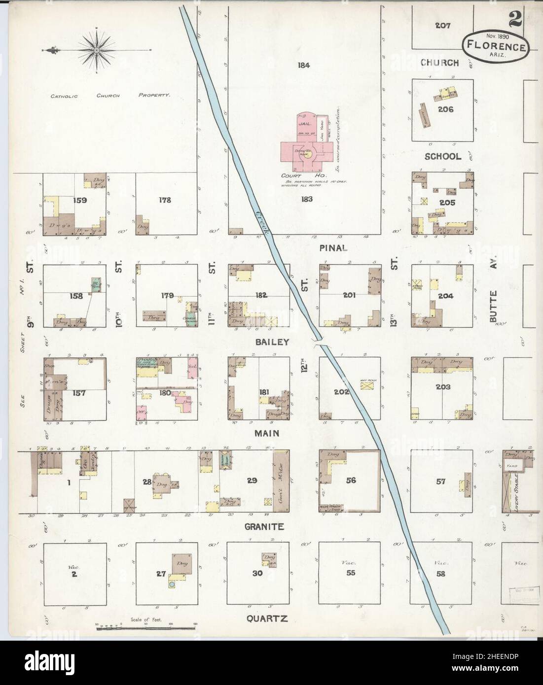 Pinal county map hi-res stock photography and images - Alamy