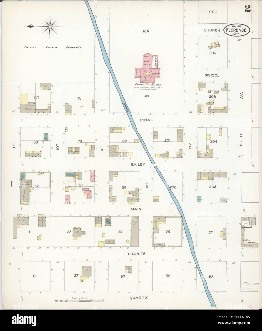 Pinal county map hi-res stock photography and images - Alamy