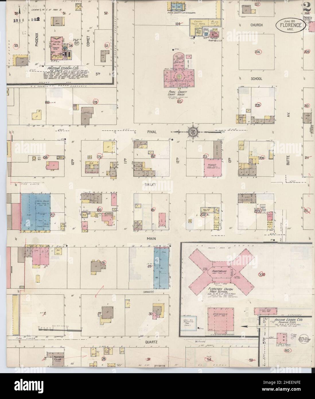 Pinal county map hi-res stock photography and images - Alamy