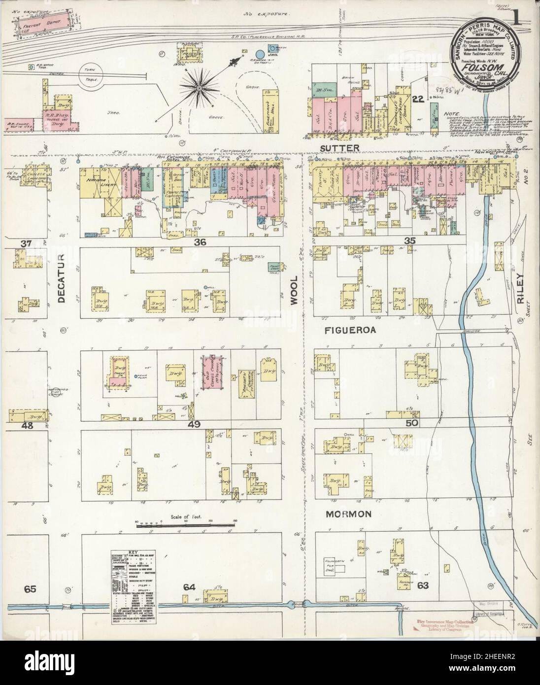 Folsom map hi-res stock photography and images - Alamy