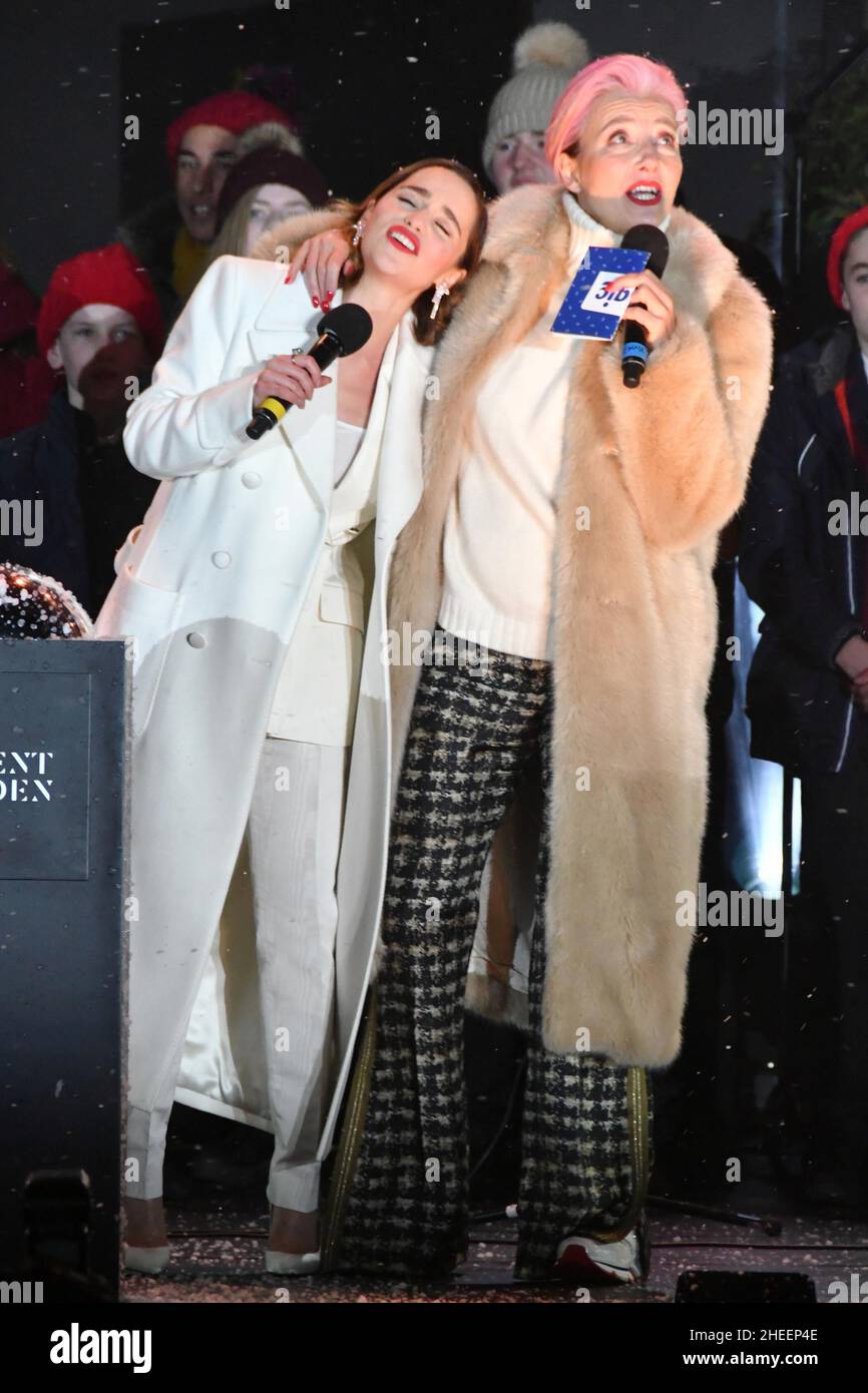 London - Britain - 20191112-Harriet ScottPaul FeigEmilia ClarkeEmma ...