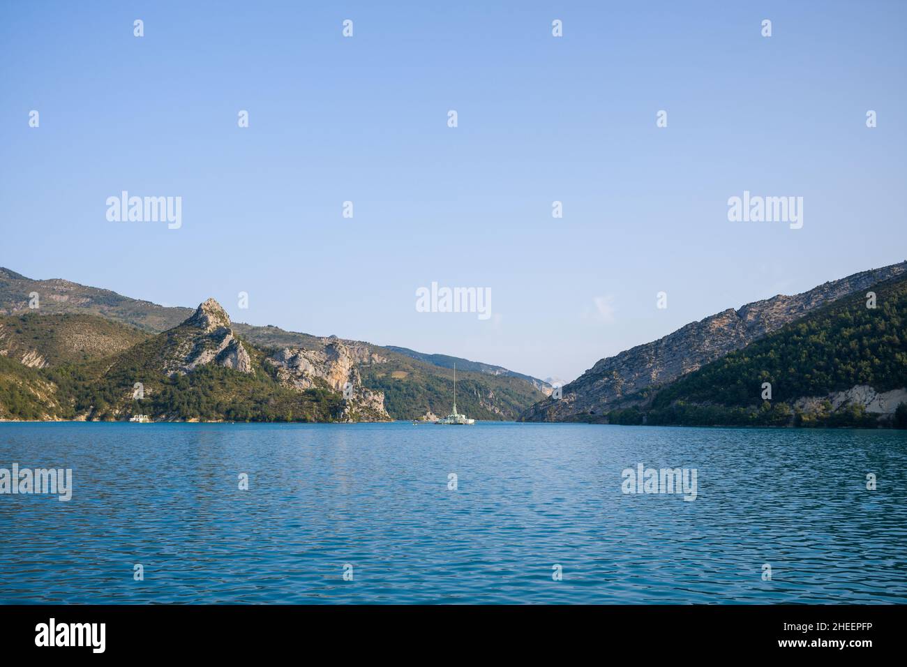 This landscape photo was taken in Europe, in France, Provence Alpes ...