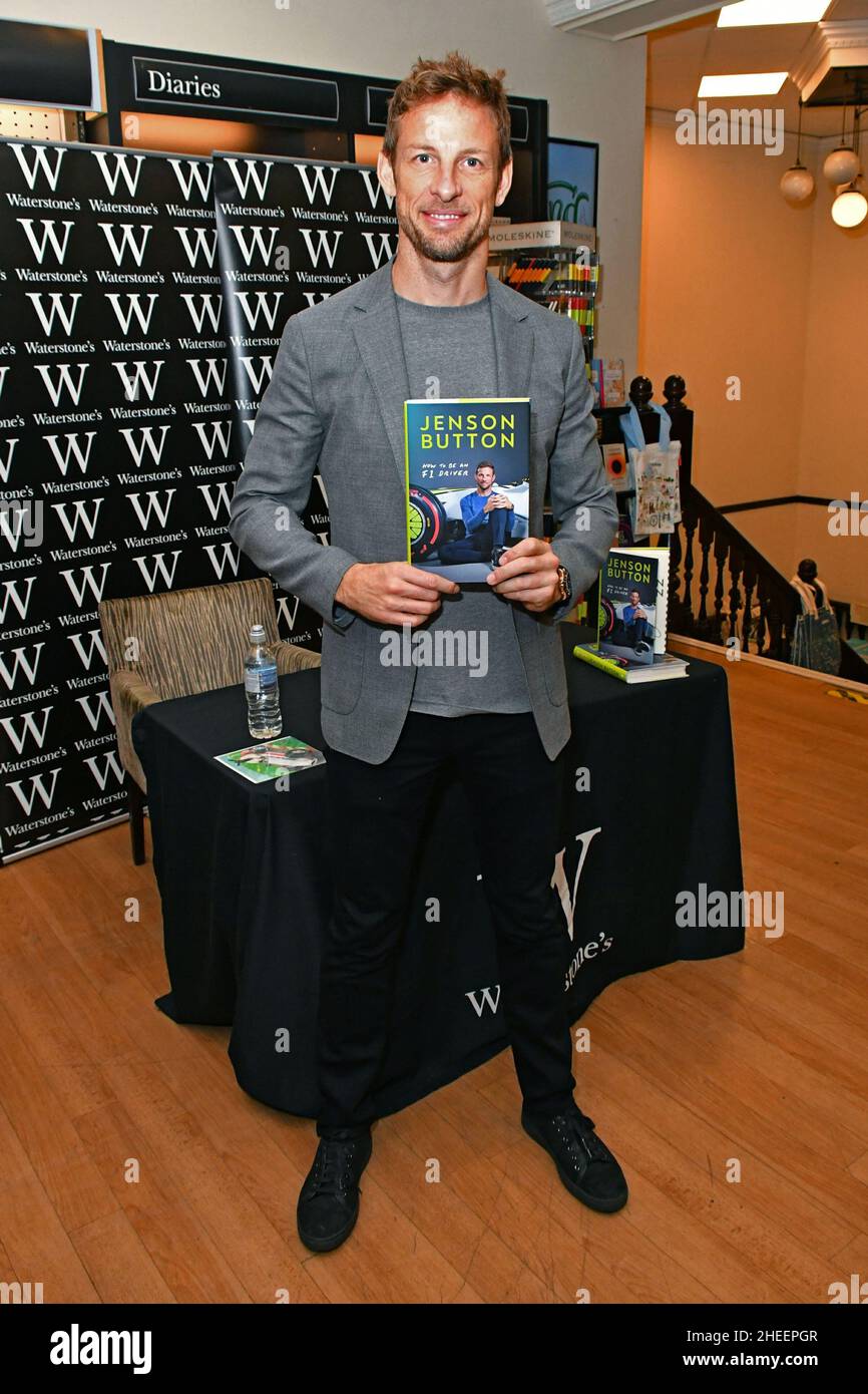 London - Britain - 20191017 Jenson Button poses for pictures at a ...