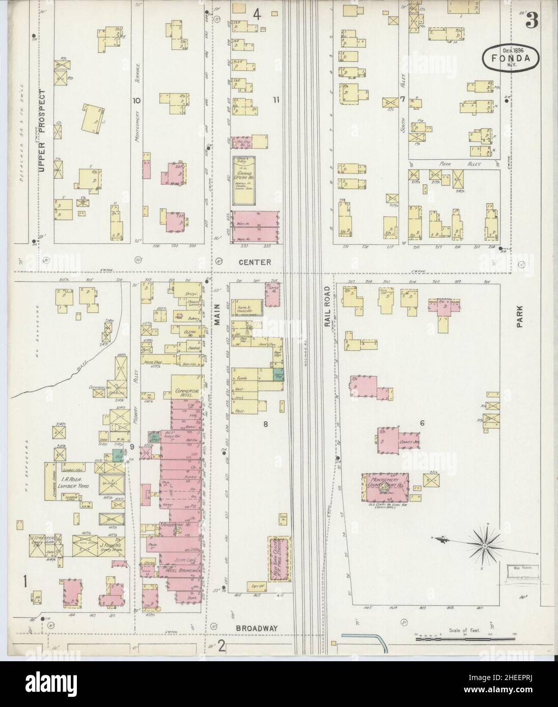 Map of fonda hi-res stock photography and images - Alamy