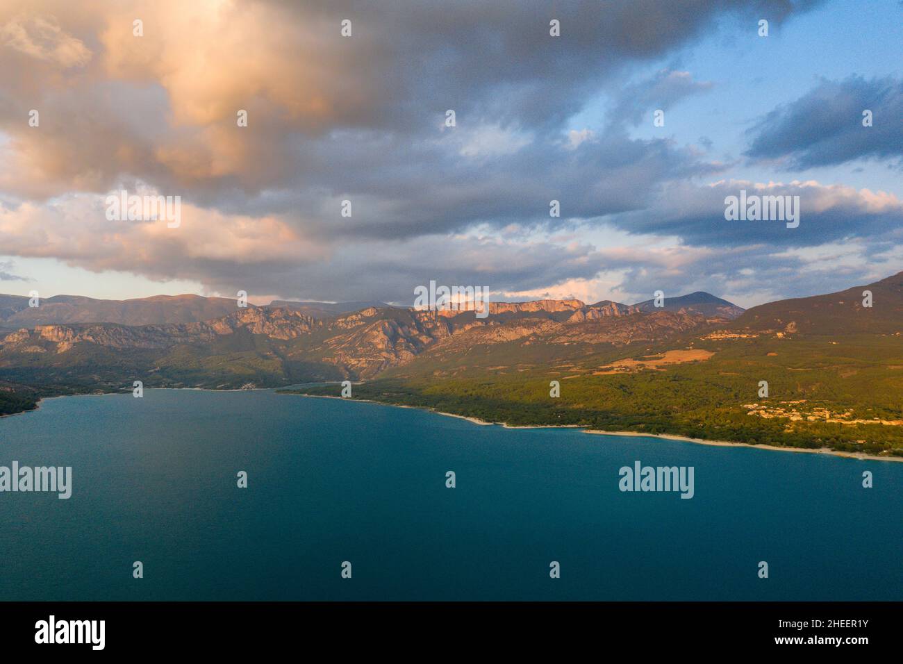This landscape photo was taken in Europe, in France, Provence Alpes ...
