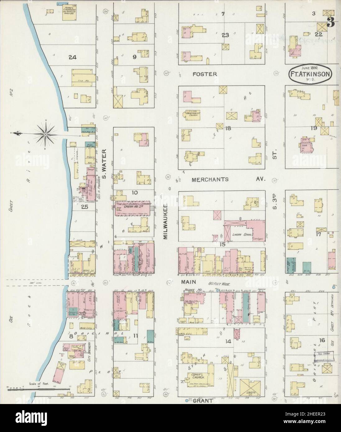 Sanborn Fire Insurance Map from Fort Atkinson, Jefferson County ...