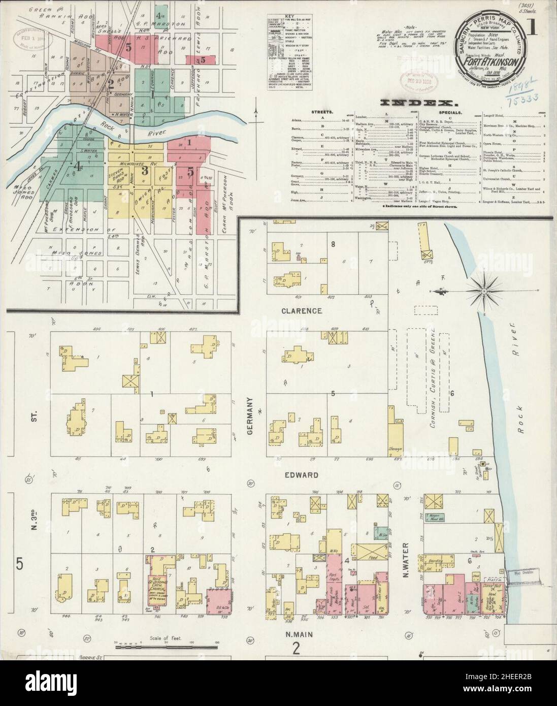 Atkinson map hi-res stock photography and images - Alamy