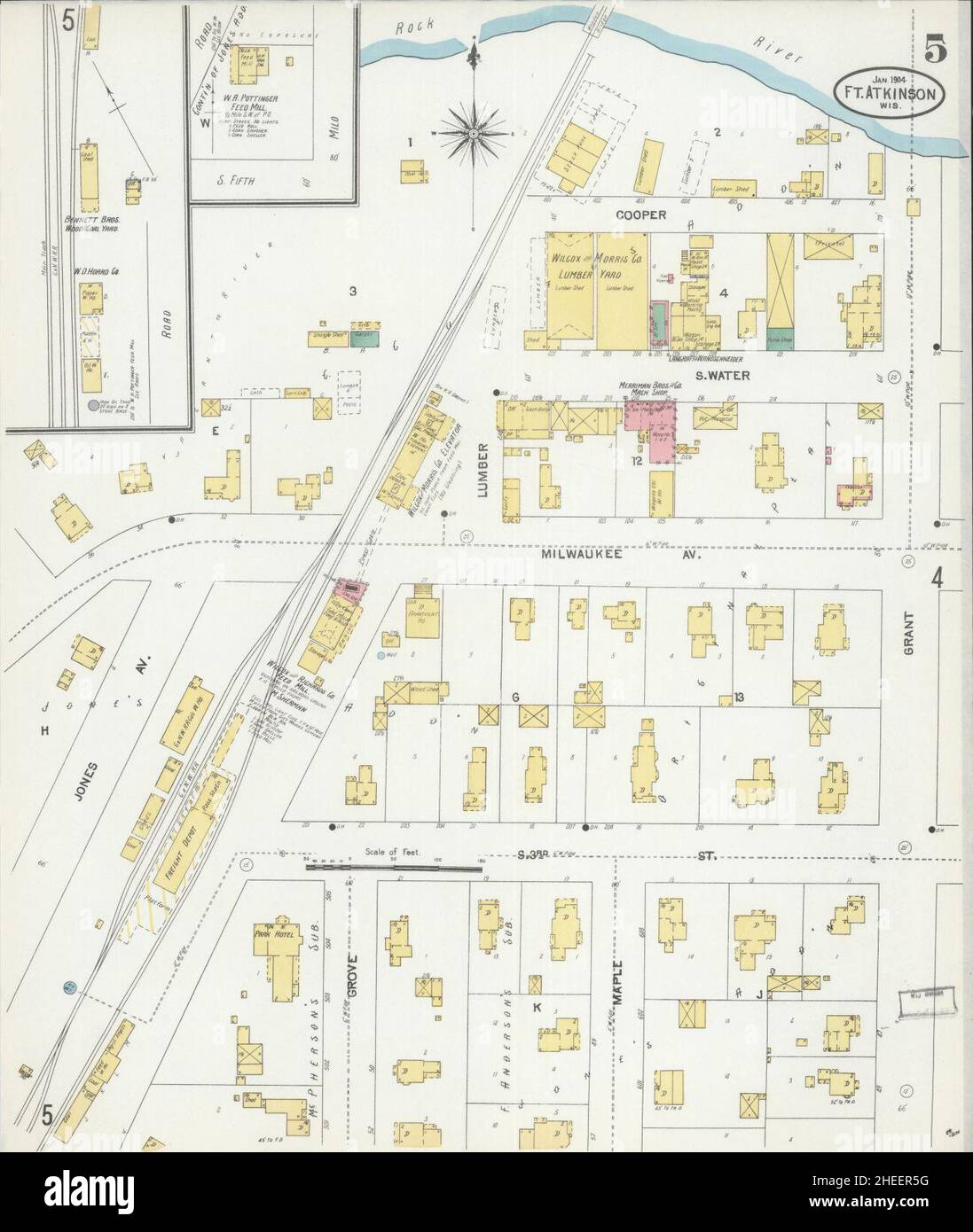 Sanborn Fire Insurance Map from Fort Atkinson, Jefferson County ...