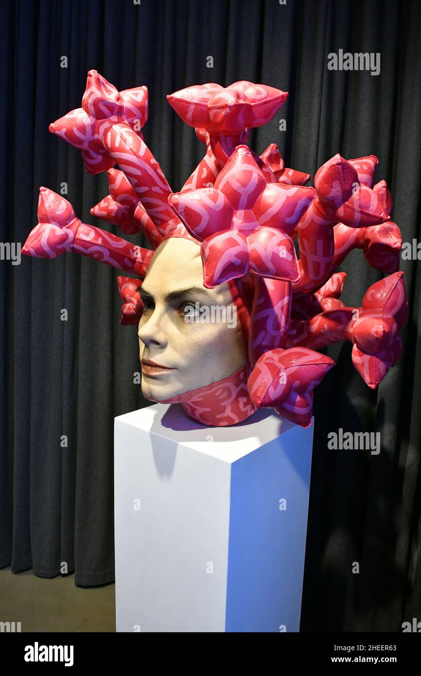 London - Britain - 20190327 Cara Delevingne sculpture 'Olympe' unveiled ...