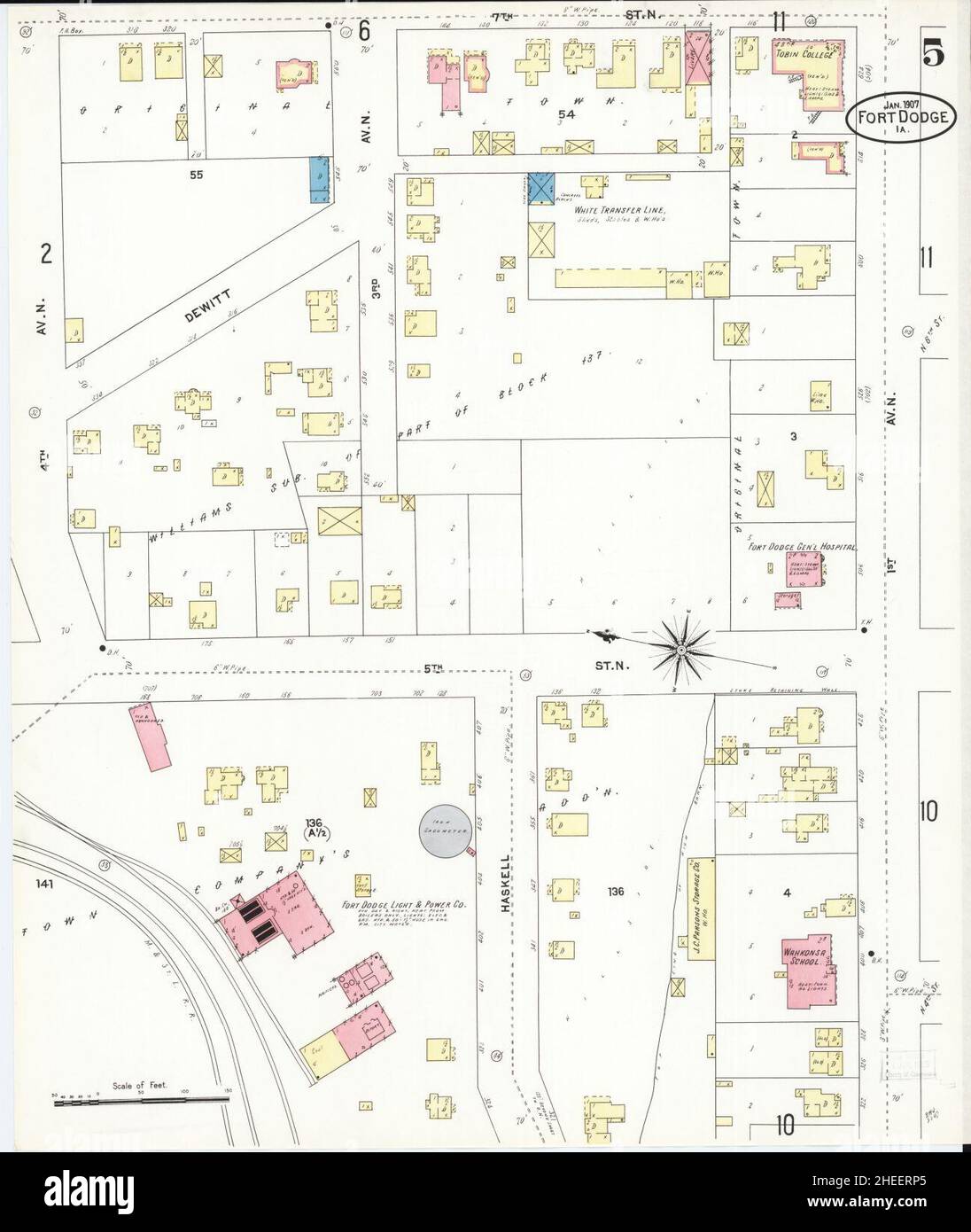 Fort dodge iowa map hi-res stock photography and images - Alamy