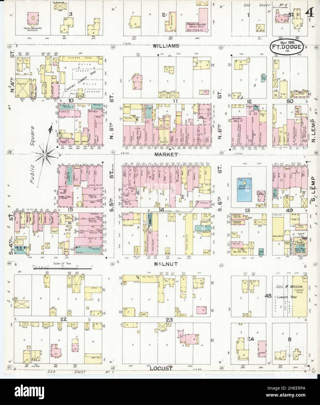 Map of fort dodge hi-res stock photography and images - Alamy
