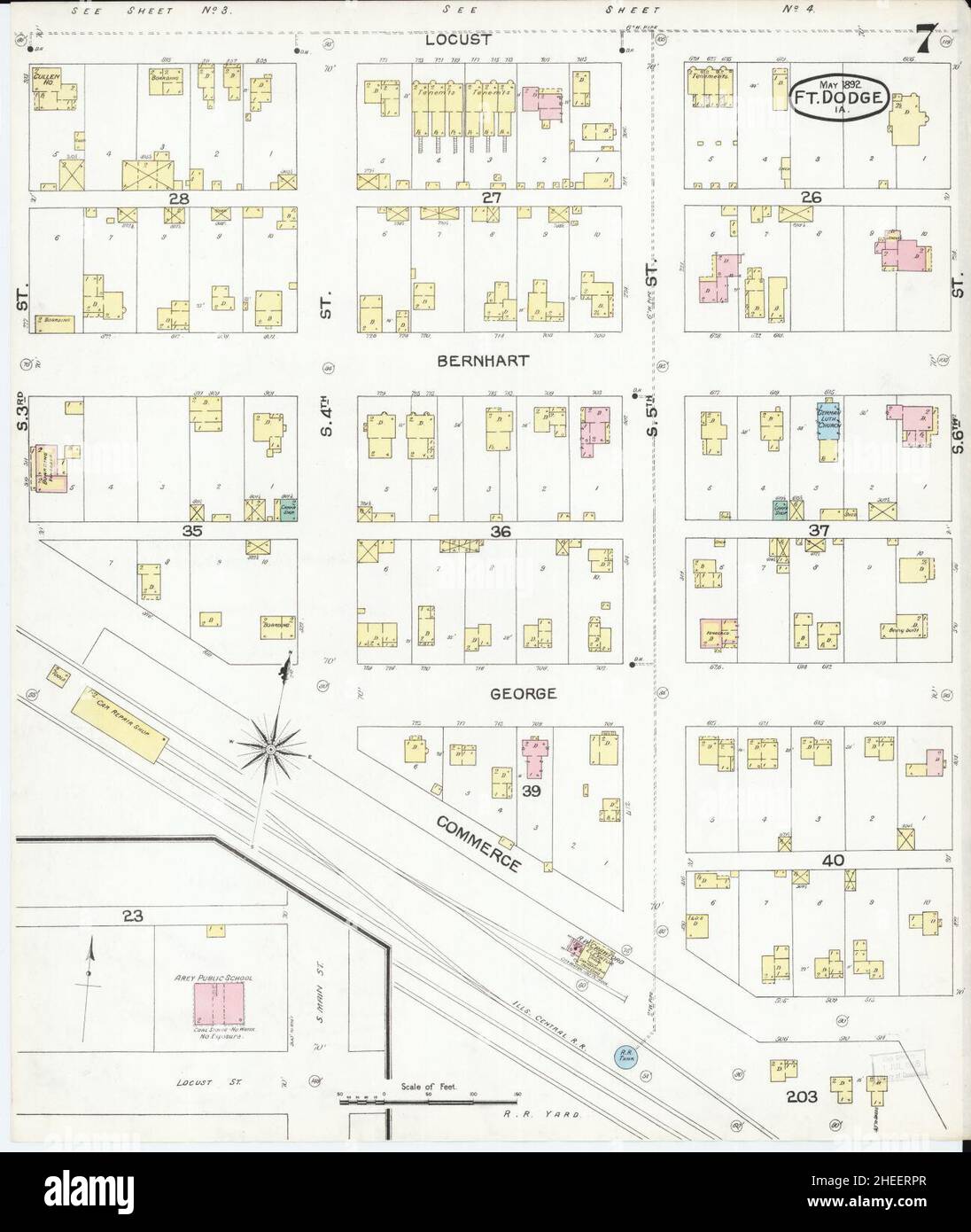 Fort dodge iowa map hi-res stock photography and images - Alamy