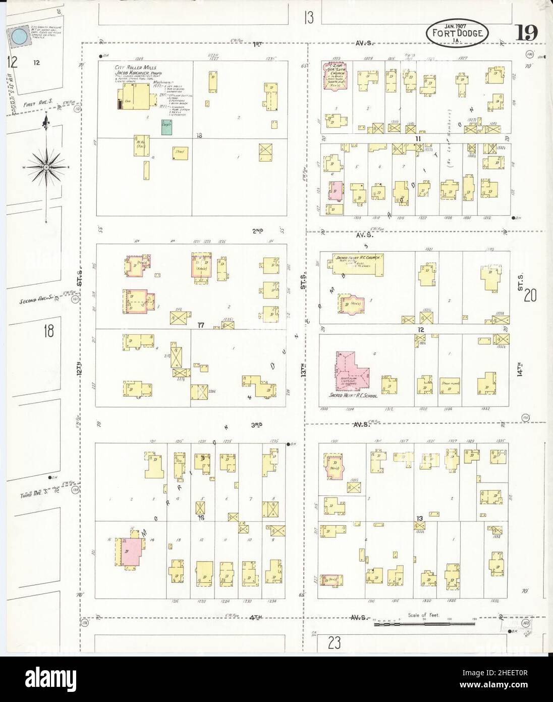 Fort dodge iowa map hi-res stock photography and images - Alamy