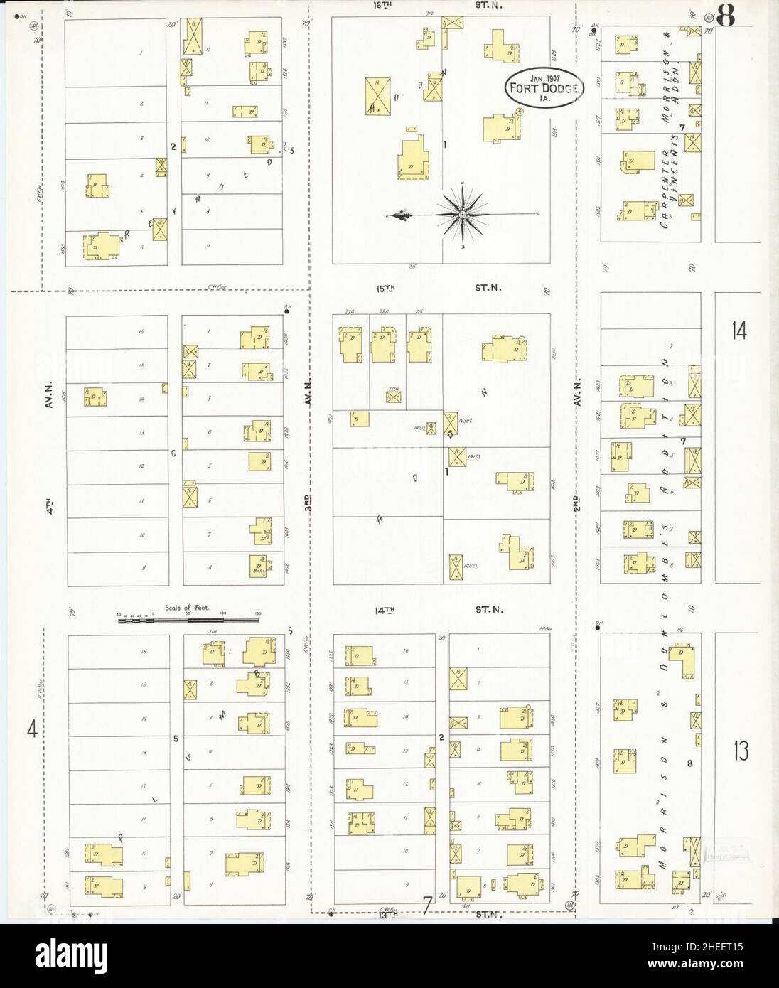 Fort dodge iowa map hi-res stock photography and images - Alamy