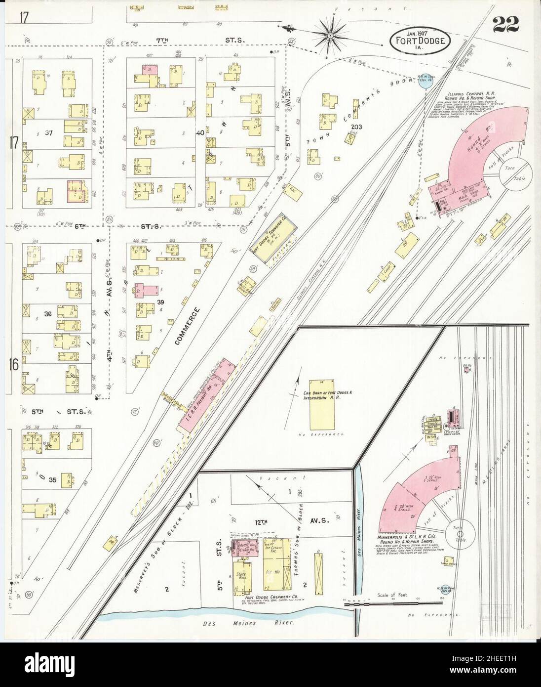 Fort dodge iowa map hi-res stock photography and images - Alamy