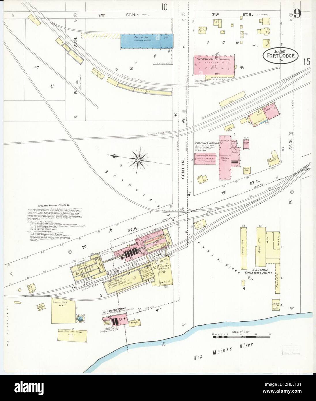Fort dodge iowa map hi-res stock photography and images - Alamy