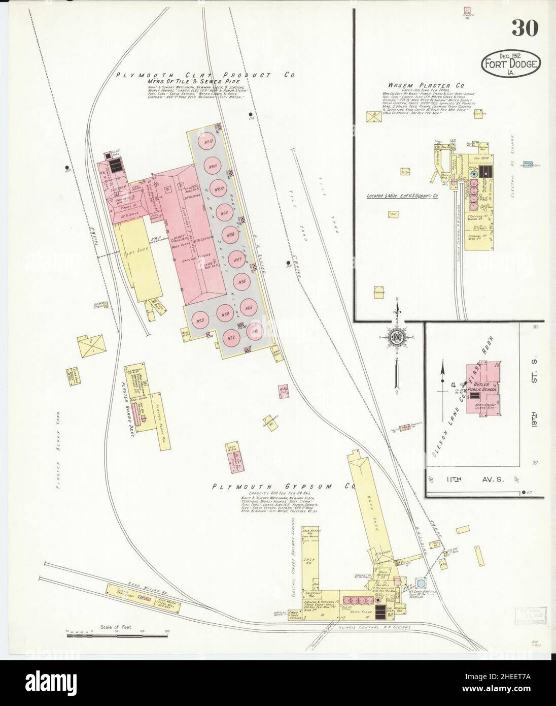 Fort dodge iowa map hi-res stock photography and images - Alamy