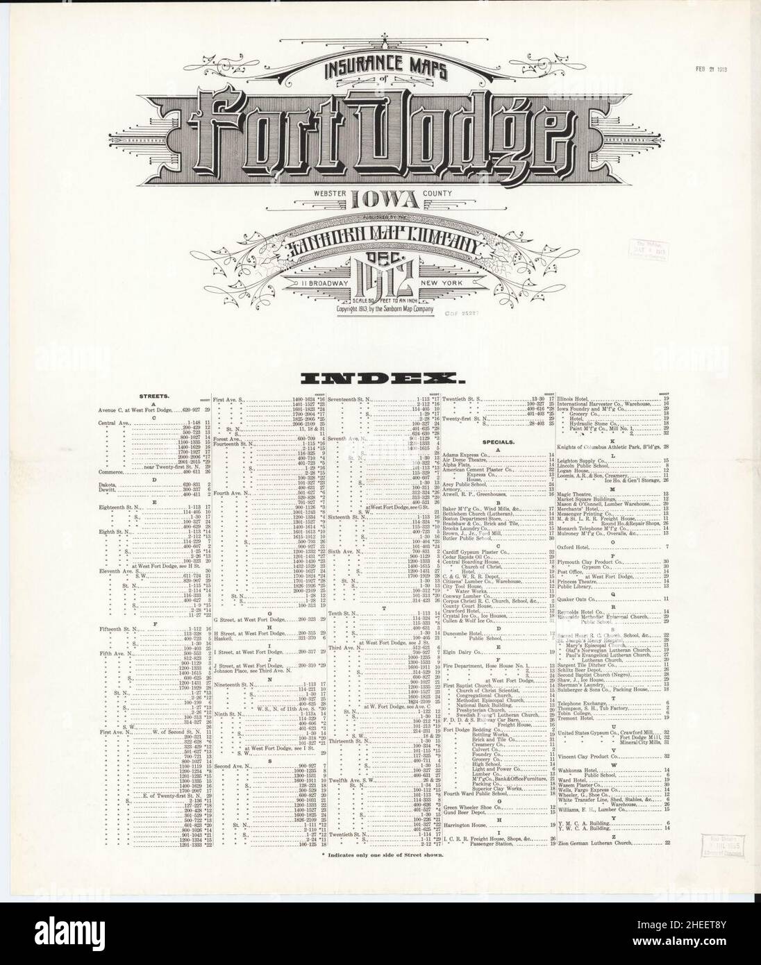 Fort dodge iowa map hi-res stock photography and images - Alamy