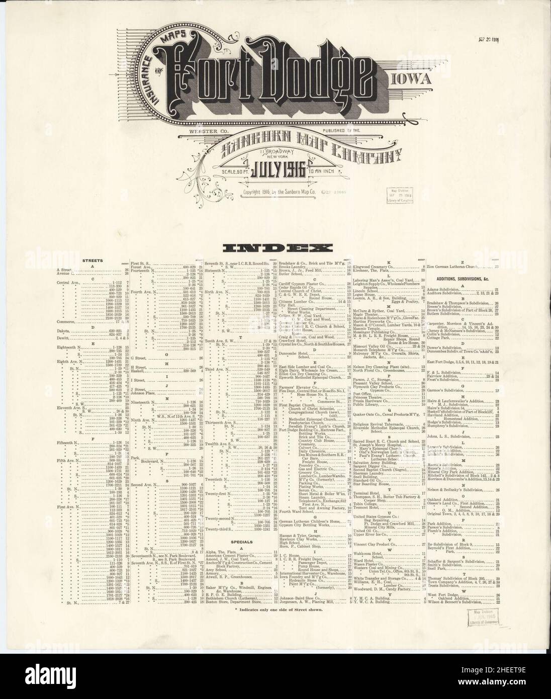 Fort dodge iowa map hi-res stock photography and images - Alamy