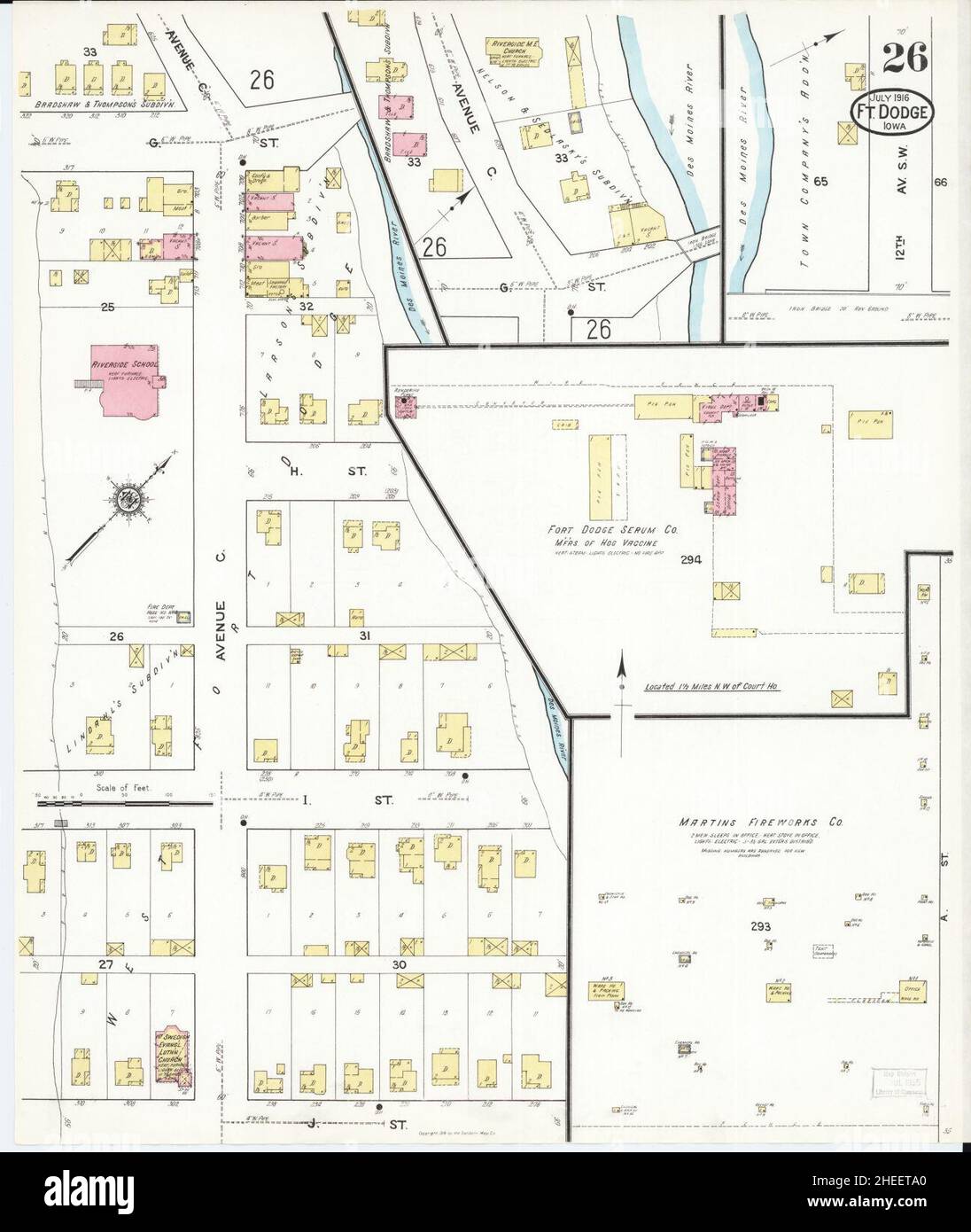 Map of fort dodge hi-res stock photography and images - Alamy