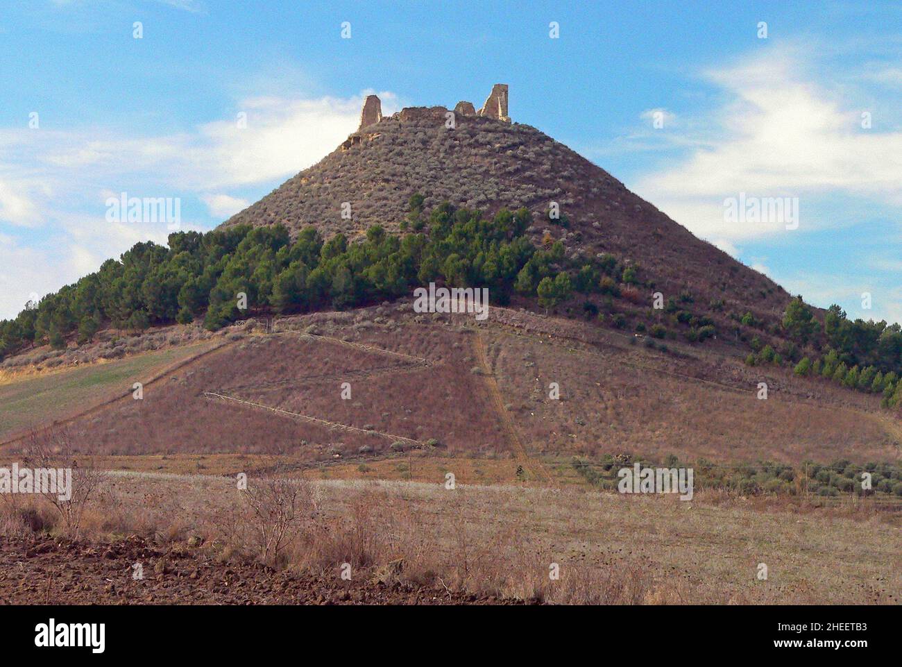 Las Plassas, Sardinia, Italy. Medieval castle ruins Stock Photo - Alamy
