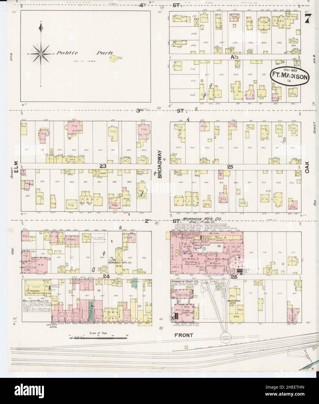Map of fort madison hi-res stock photography and images - Alamy