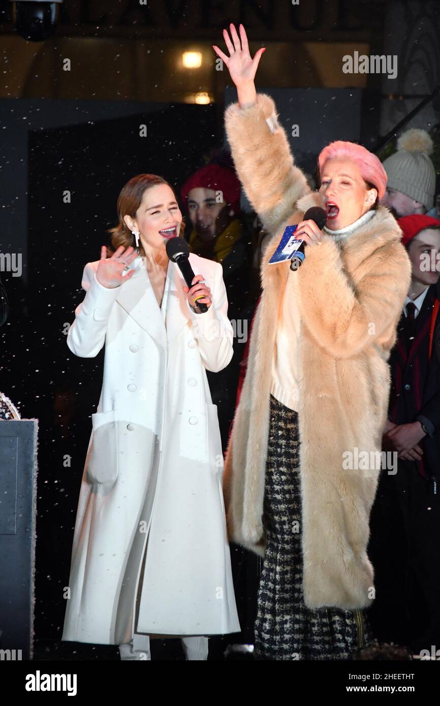 London - Britain - 20191112-Harriet ScottPaul FeigEmilia ClarkeEmma ...