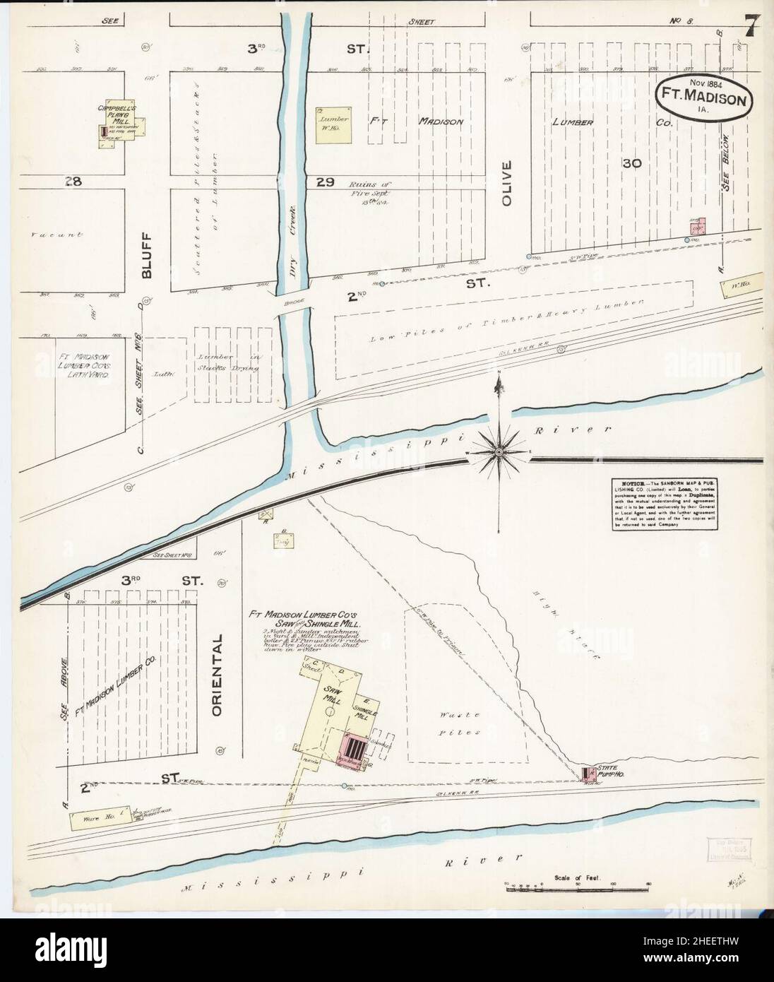 Fort madison map hi-res stock photography and images - Alamy