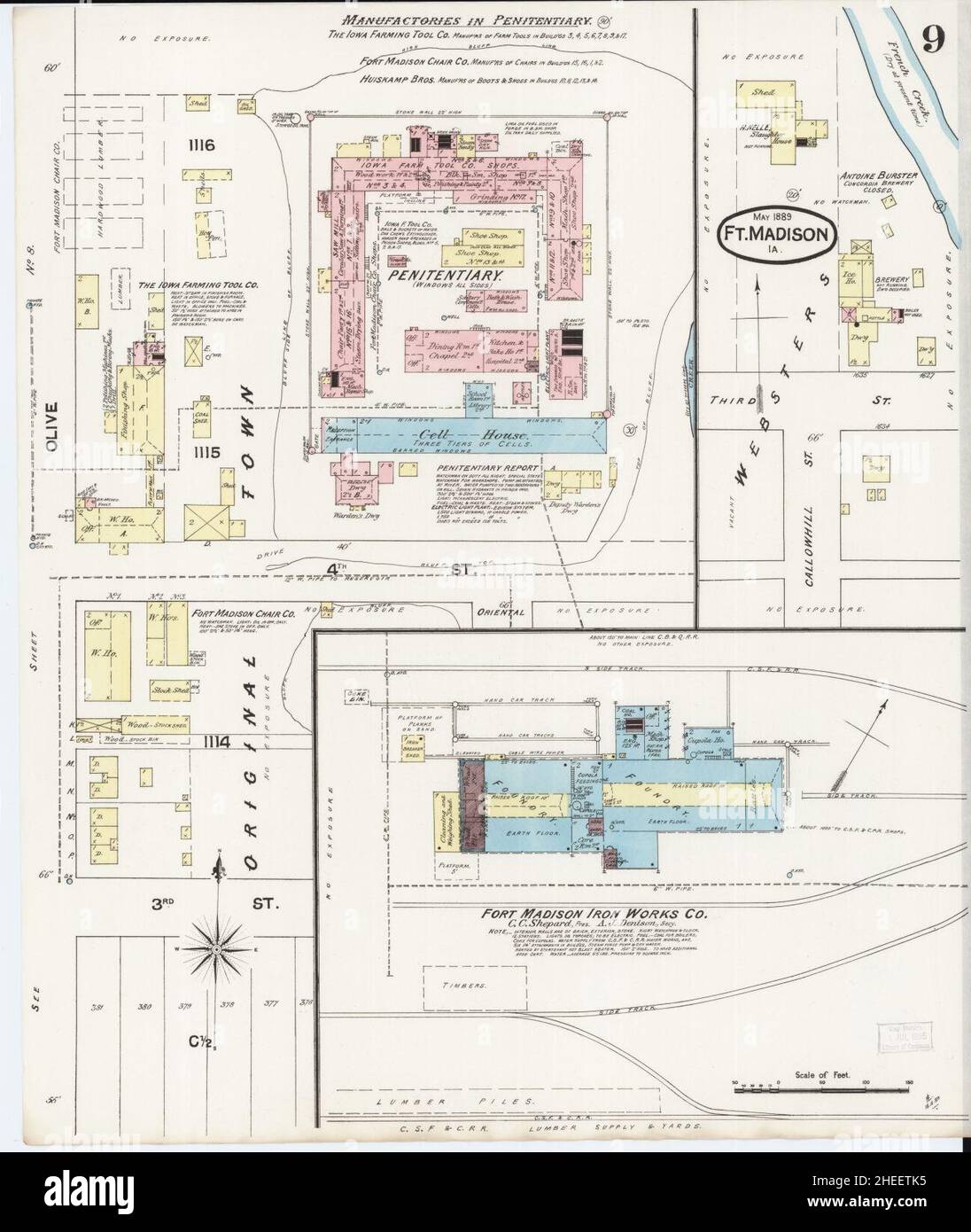Map of fort madison hi-res stock photography and images - Alamy