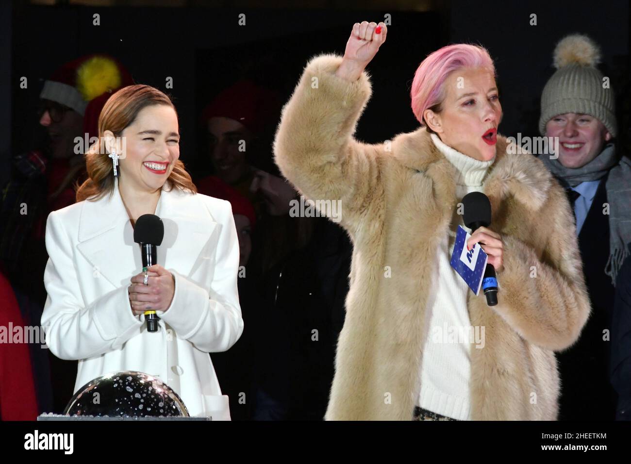 London - Britain - 20191112-Harriet ScottPaul FeigEmilia ClarkeEmma ...