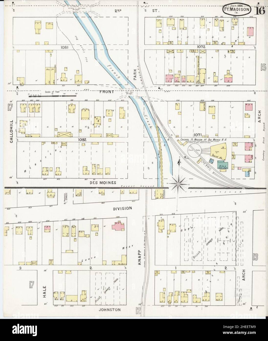 Map of fort madison hi-res stock photography and images - Alamy