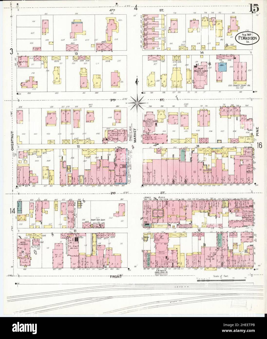 Map of fort madison hi-res stock photography and images - Alamy