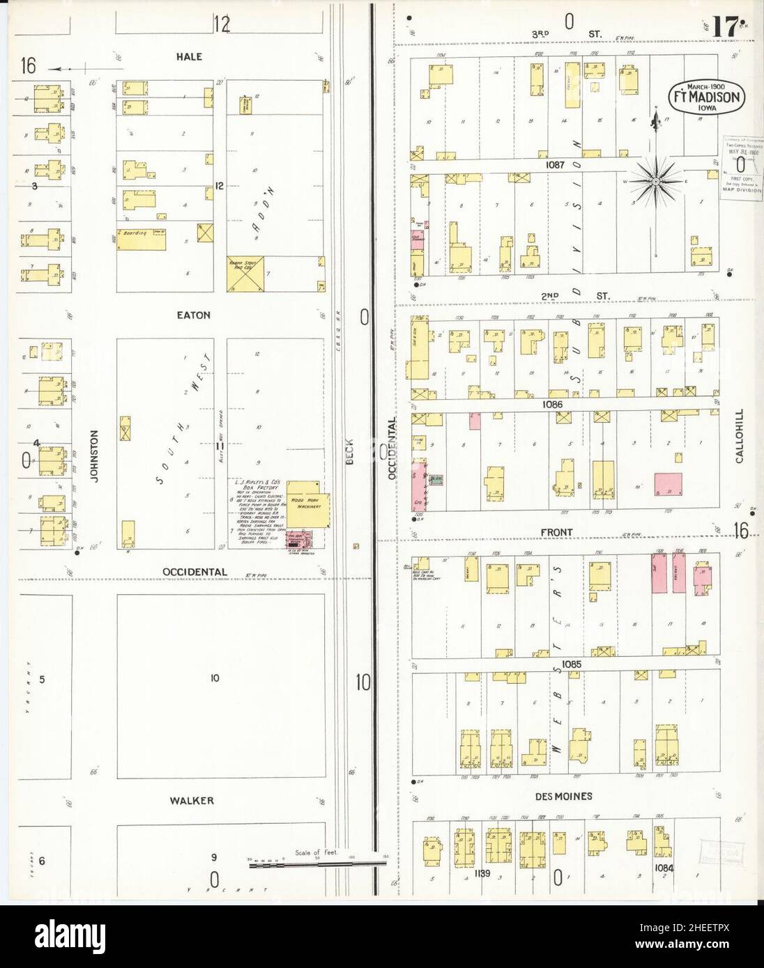 Map of fort madison hi-res stock photography and images - Alamy