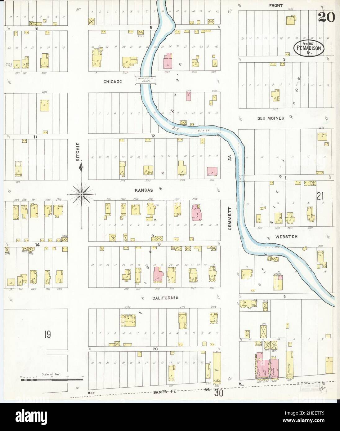 Map of fort madison hi-res stock photography and images - Alamy