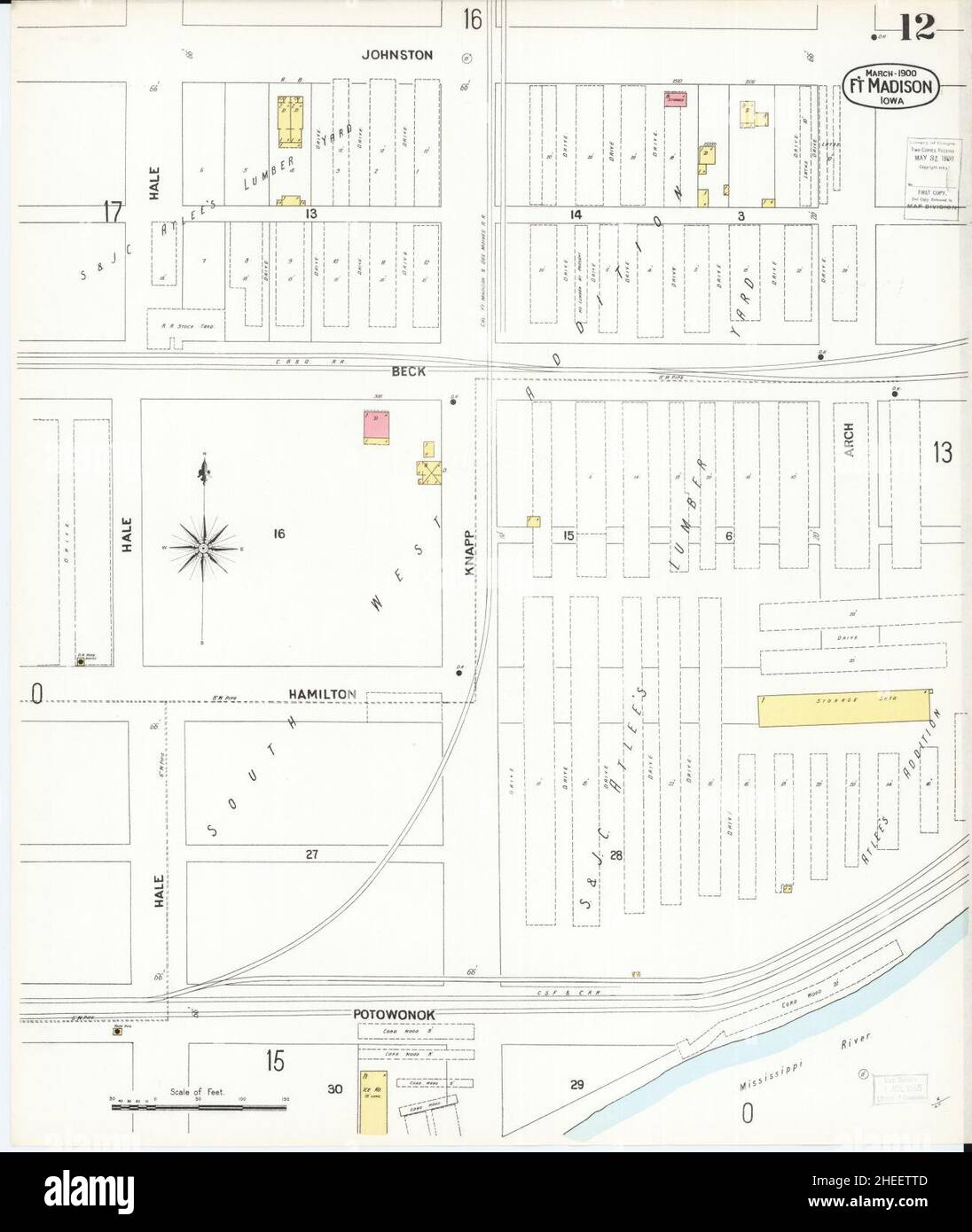 Map of fort madison hi-res stock photography and images - Alamy