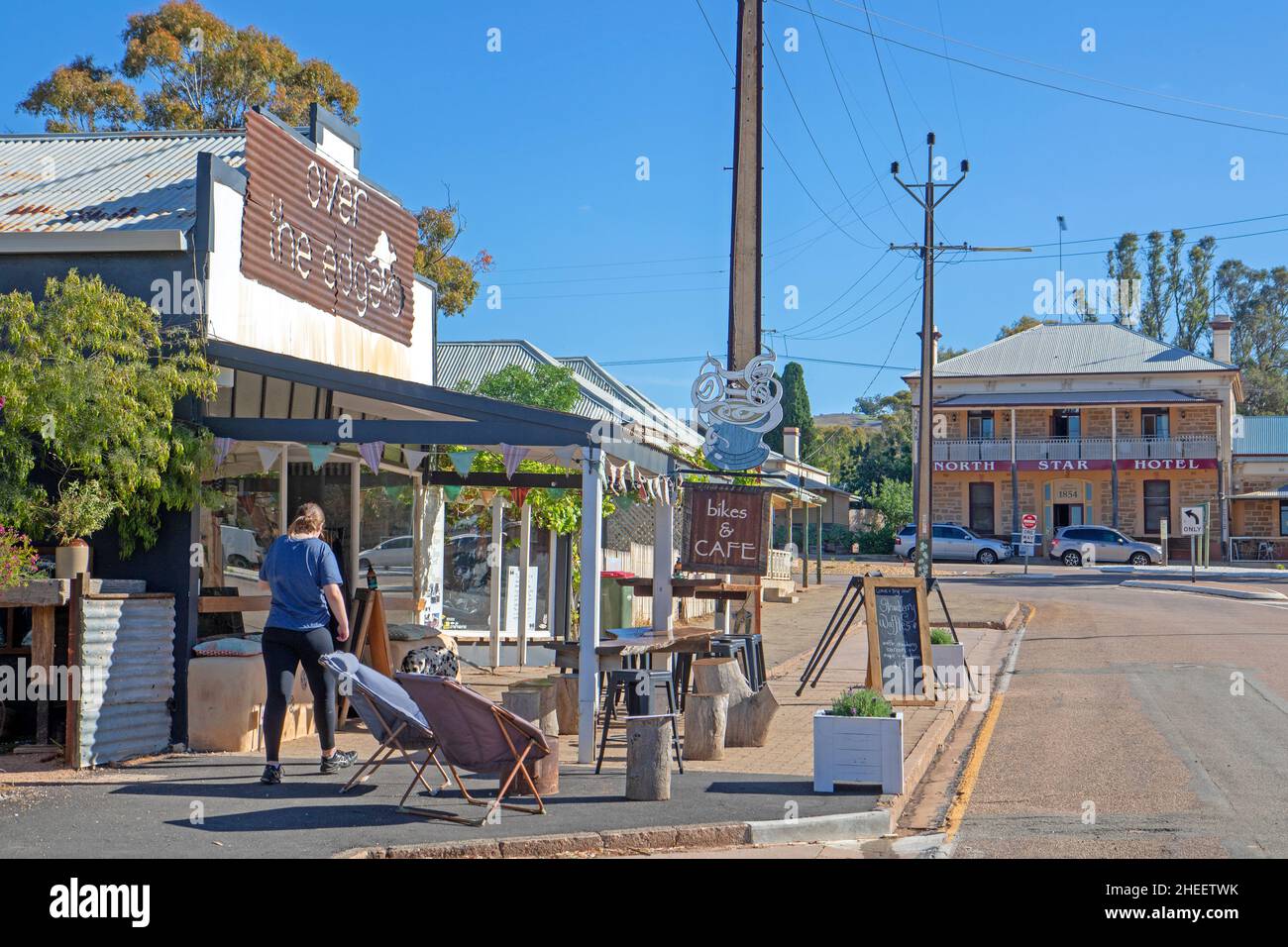 The main street of Melrose Stock Photo - Alamy