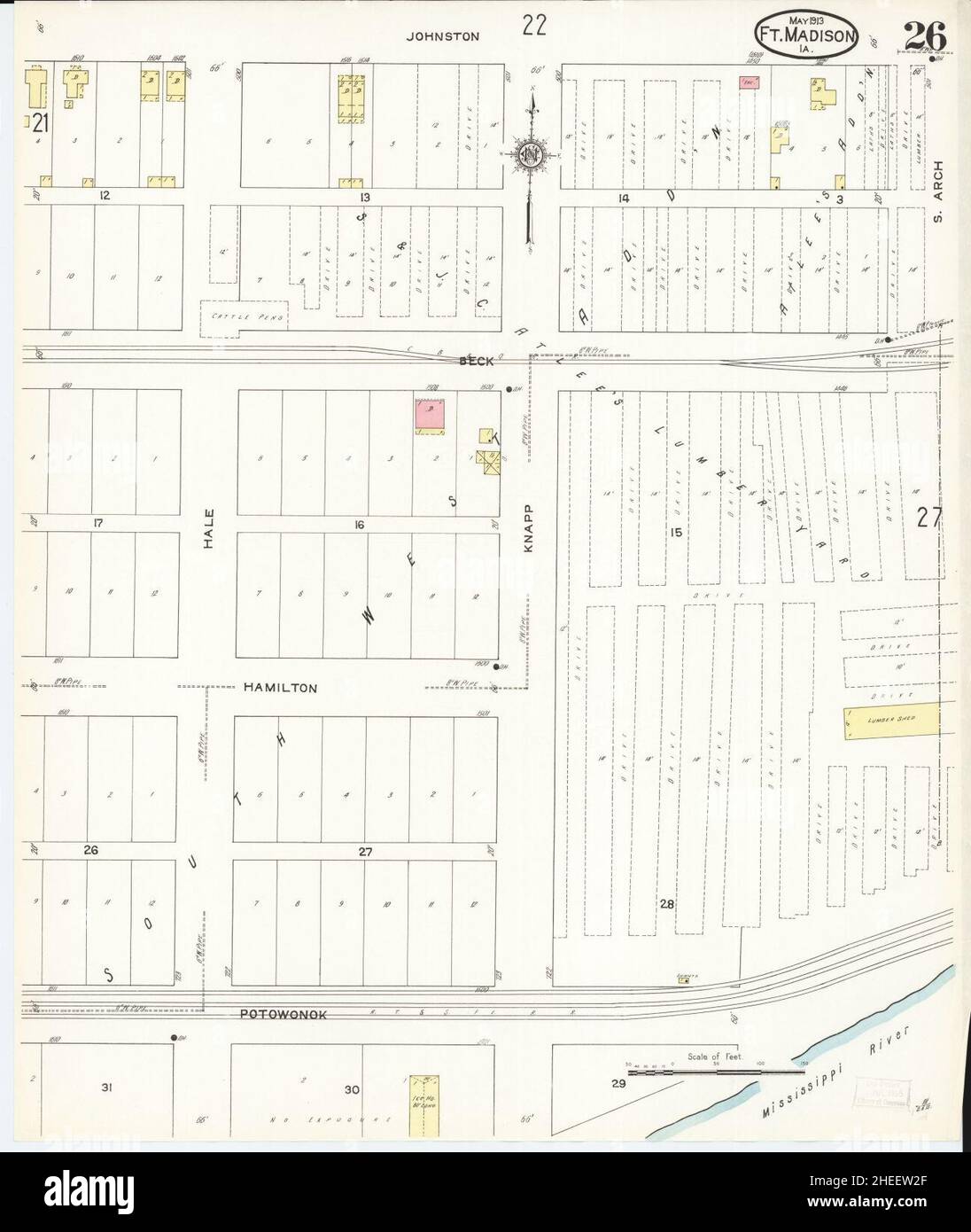 Map of fort madison hi-res stock photography and images - Alamy