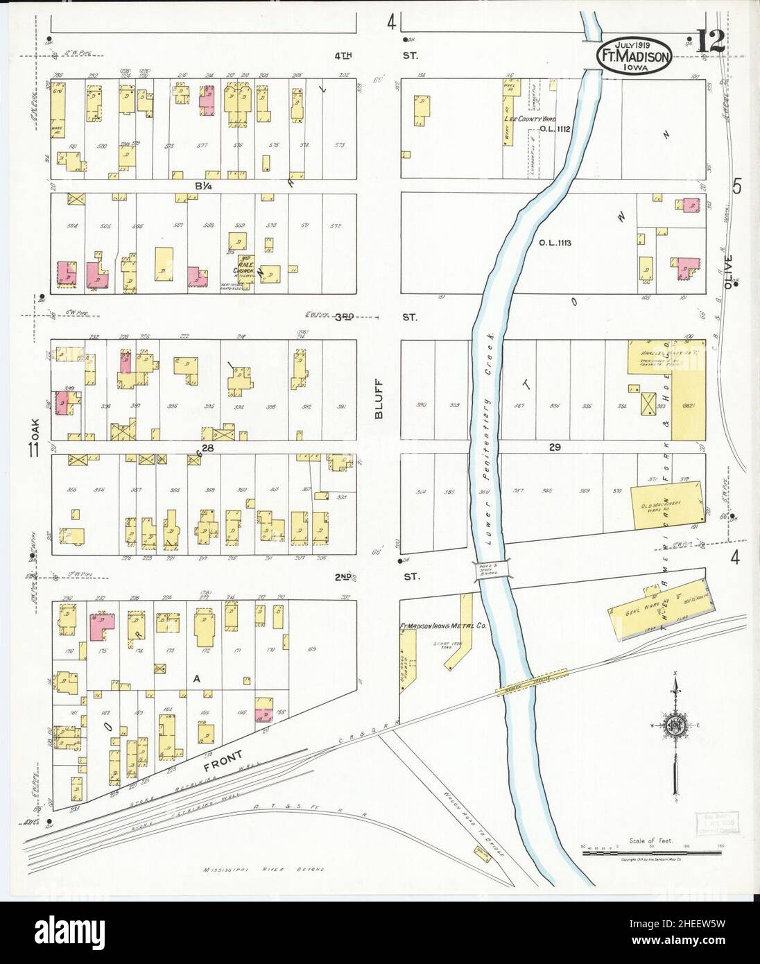 Map of fort madison hi-res stock photography and images - Alamy