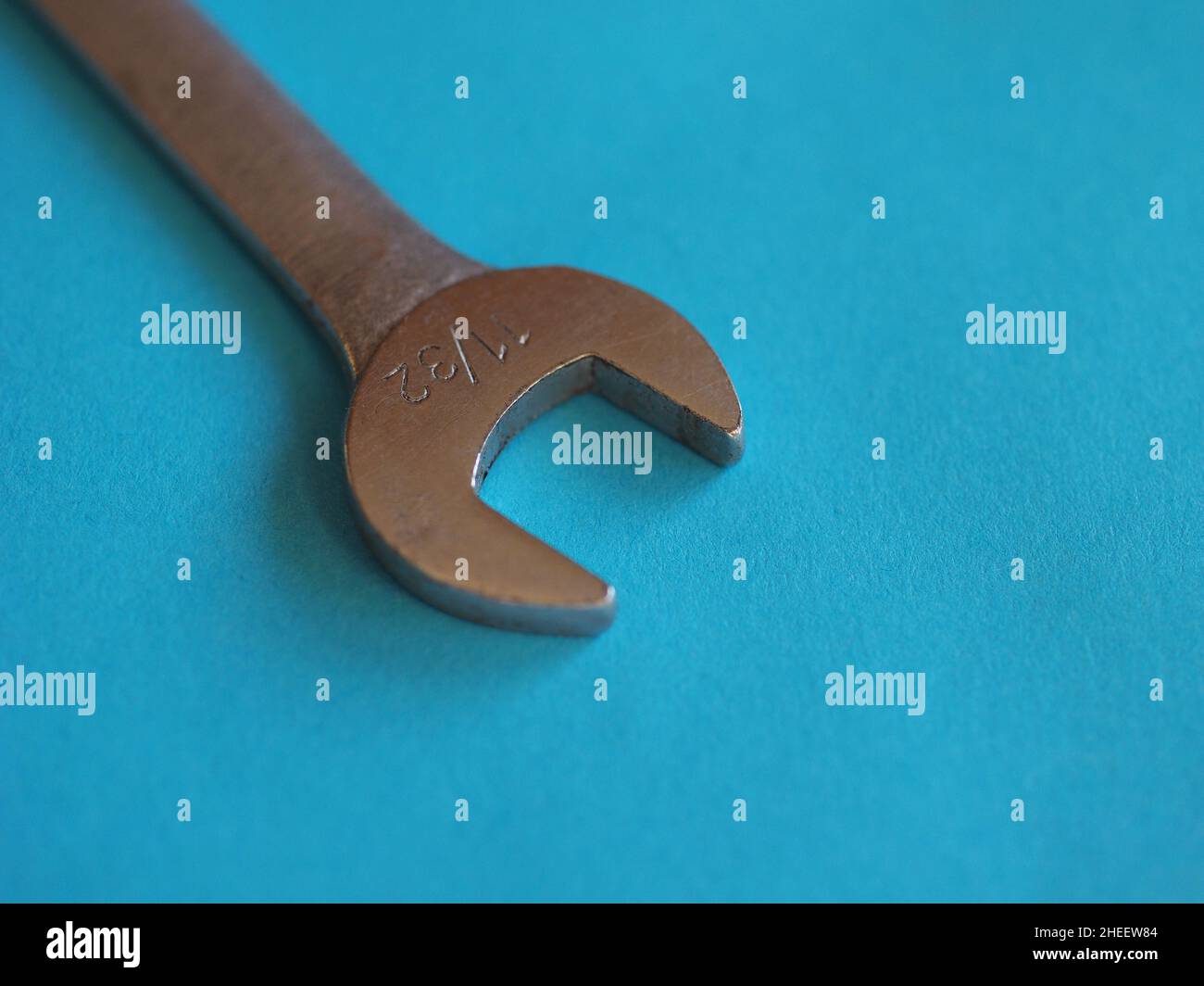 wrench aka spanner tool used to turn rotary fasteners such as nuts and ...