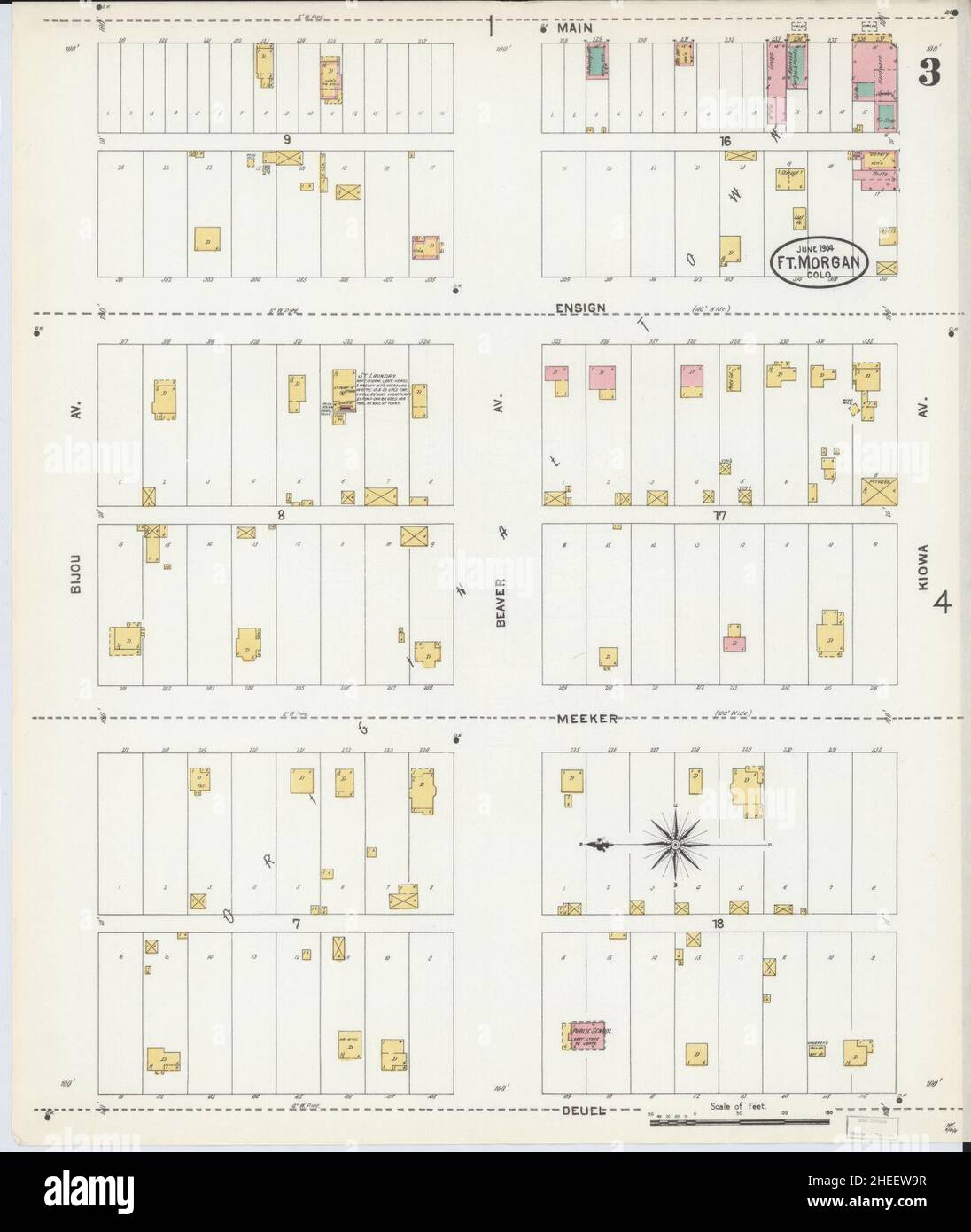 Fort morgan colorado map hi-res stock photography and images - Alamy
