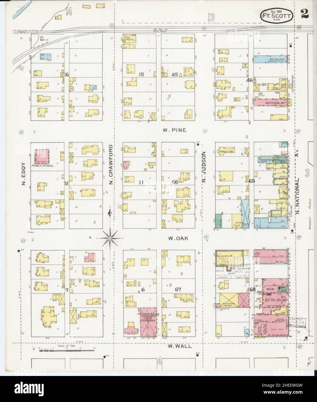 Sanborn Fire Insurance Map from Fort Scott, Bourbon County, Kansas ...