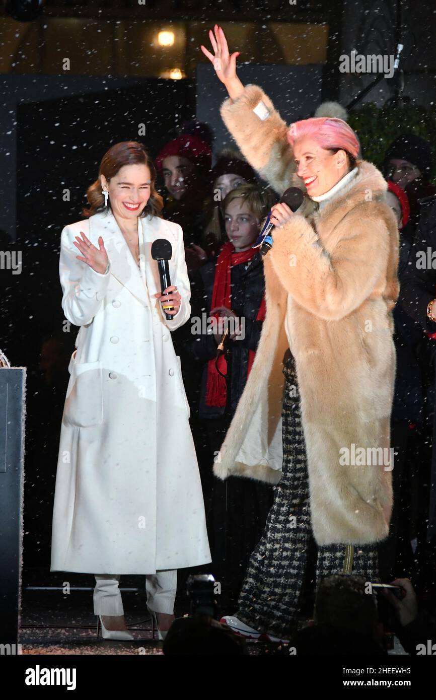 London - Britain - 20191112-Harriet ScottPaul FeigEmilia ClarkeEmma ...