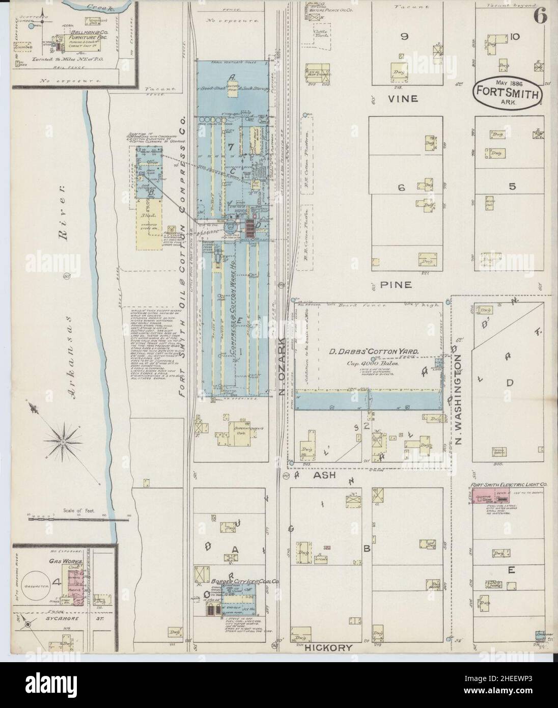 Sanborn Fire Insurance Map from Fort Smith, Sebastian County, Arkansas ...