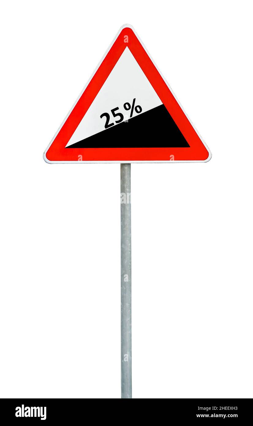 25 percent gradient sign hi-res stock photography and images - Alamy