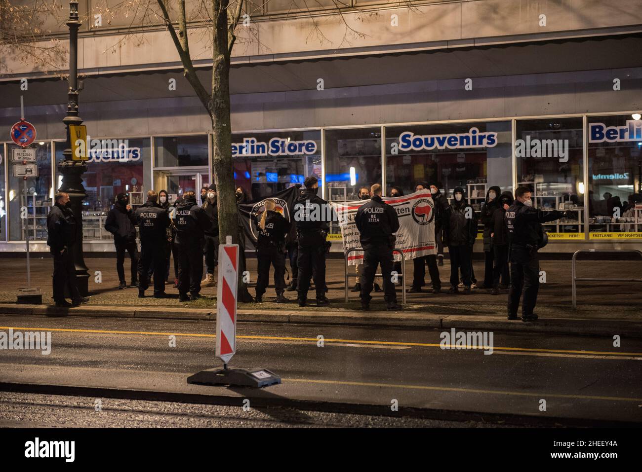 Protesters also shouted slogans like Join us and Peace, freedom, no ...