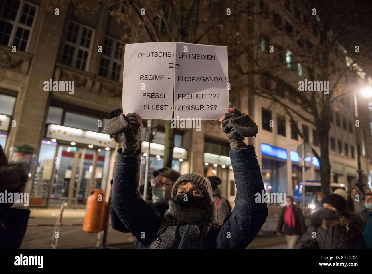 Protesters also shouted slogans like Join us and Peace, freedom, no ...
