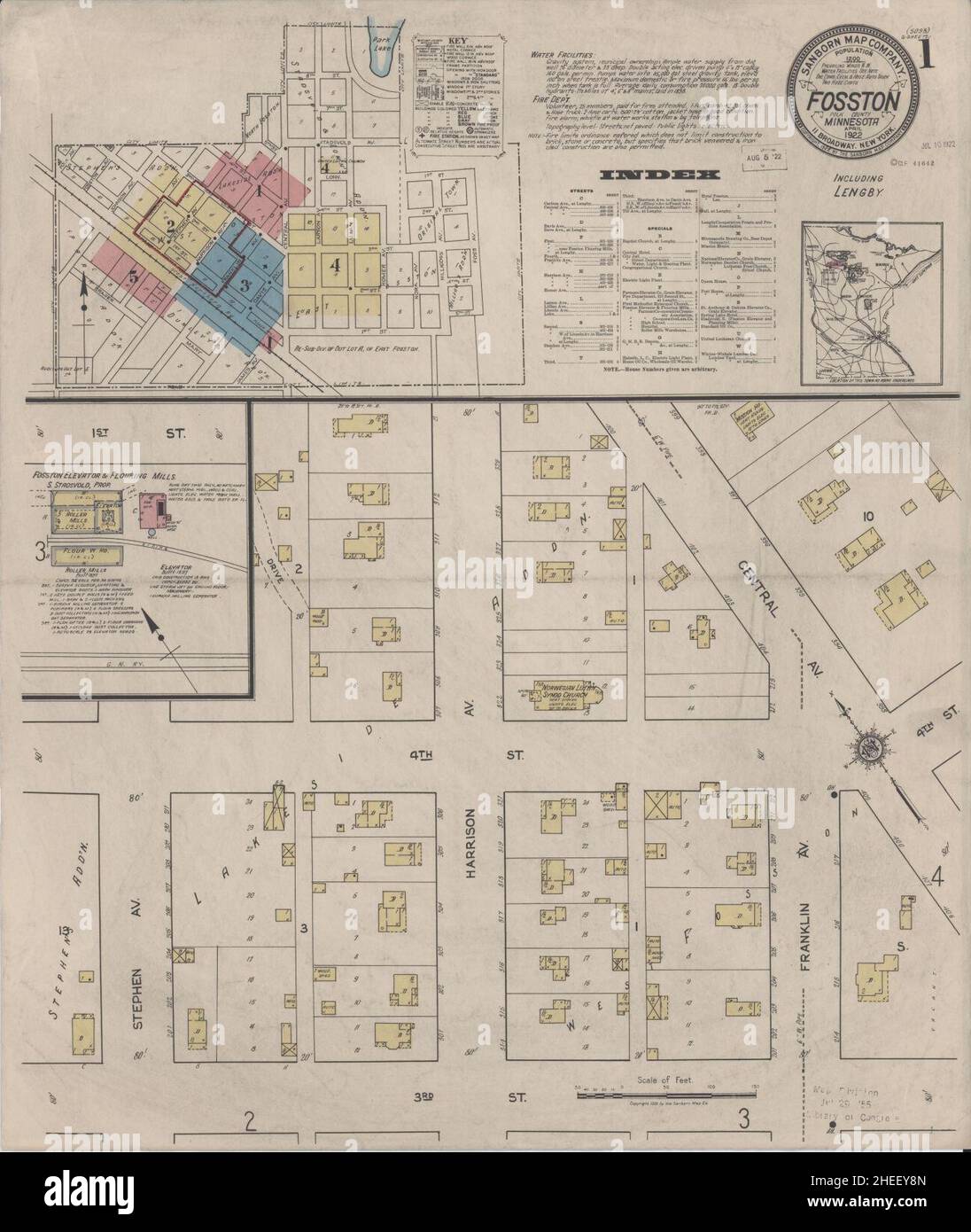 Map of fosston hi-res stock photography and images - Alamy