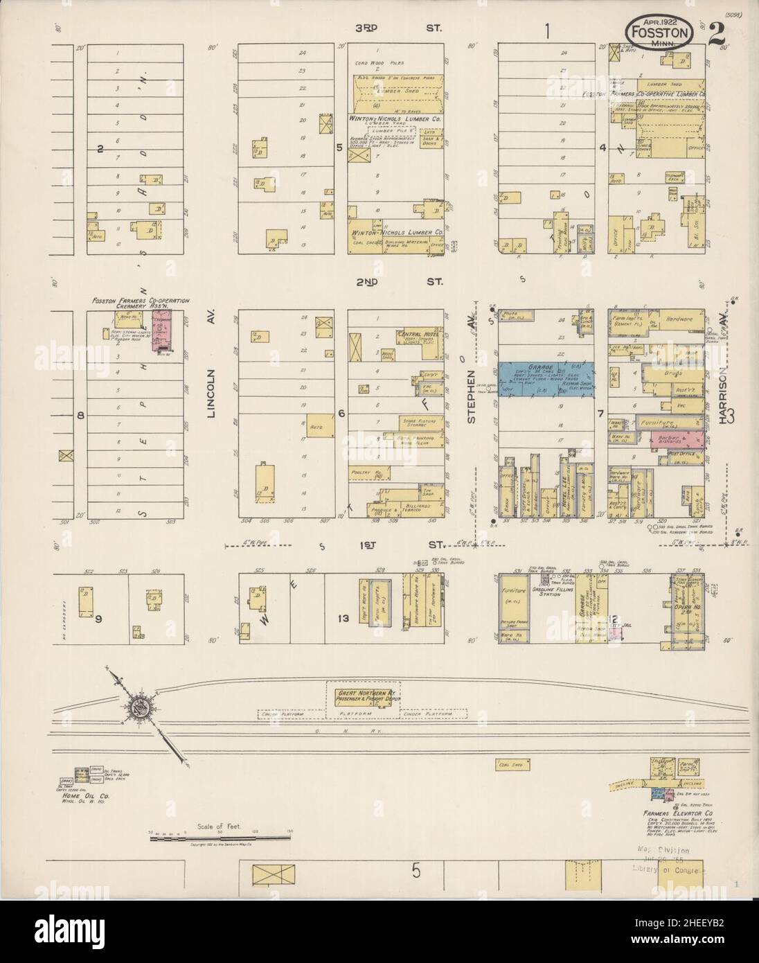 Map of fosston hi-res stock photography and images - Alamy
