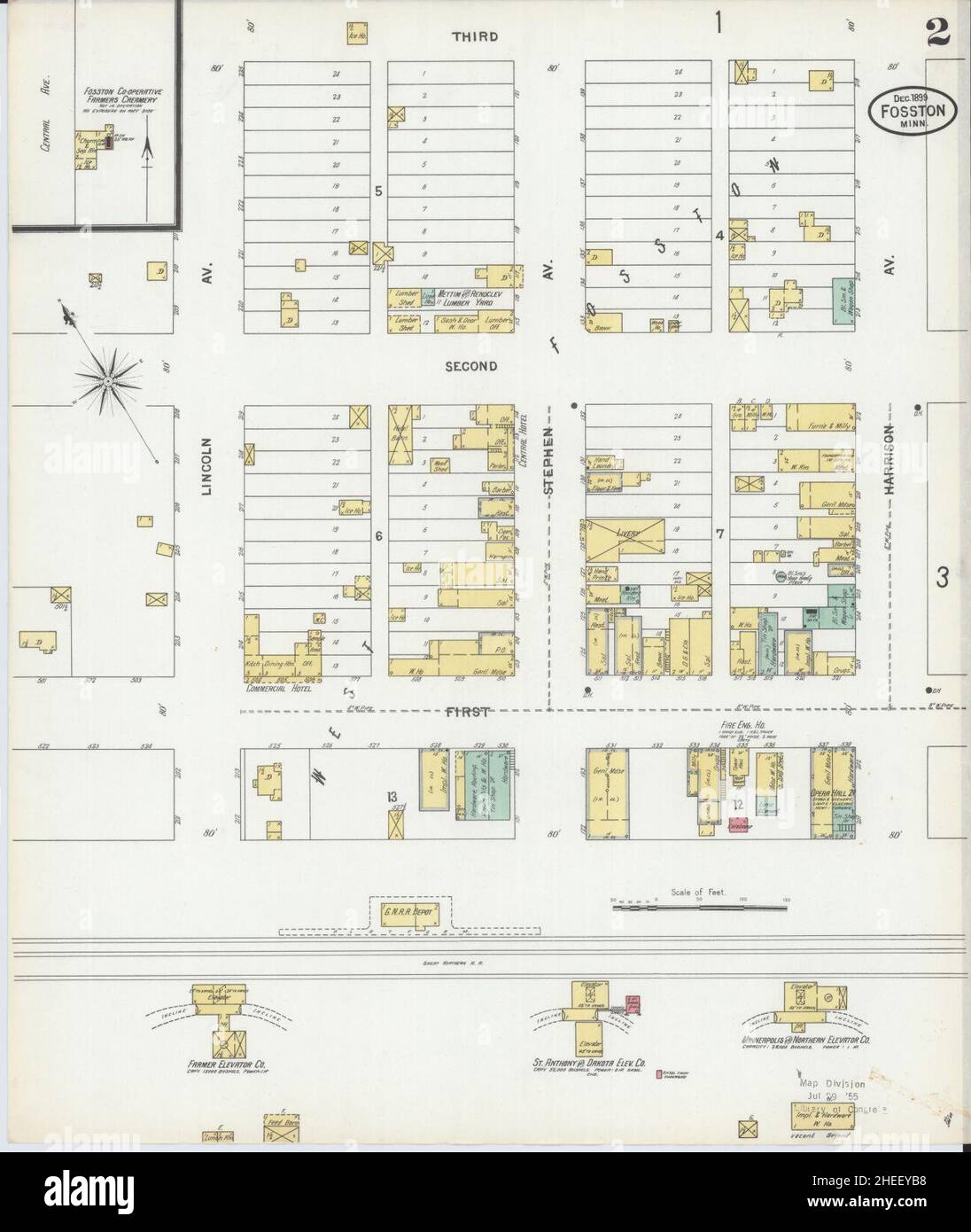 Map of fosston hi-res stock photography and images - Alamy